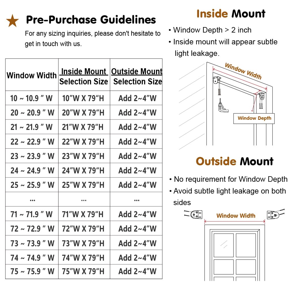 LINKCOO 100% Blackout Roller Window Shades, Room Darkening Window Blinds with Thermal Insulated Fabric, Corded Roll pull down shades for home and office (White - Width 10", Max Drop Height 79")