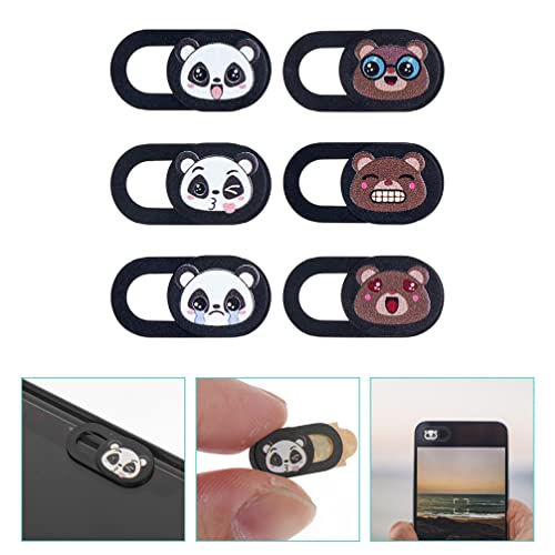 SOLUSTRE 6pcs Camera Cover Privacy Webcam Cute Webcam Cover Smartphon Phone Web Cover Slide Blocker Cortinas Inteligentes Computer Privacy Covers Ultra Thin Slider Protective Cover Abs