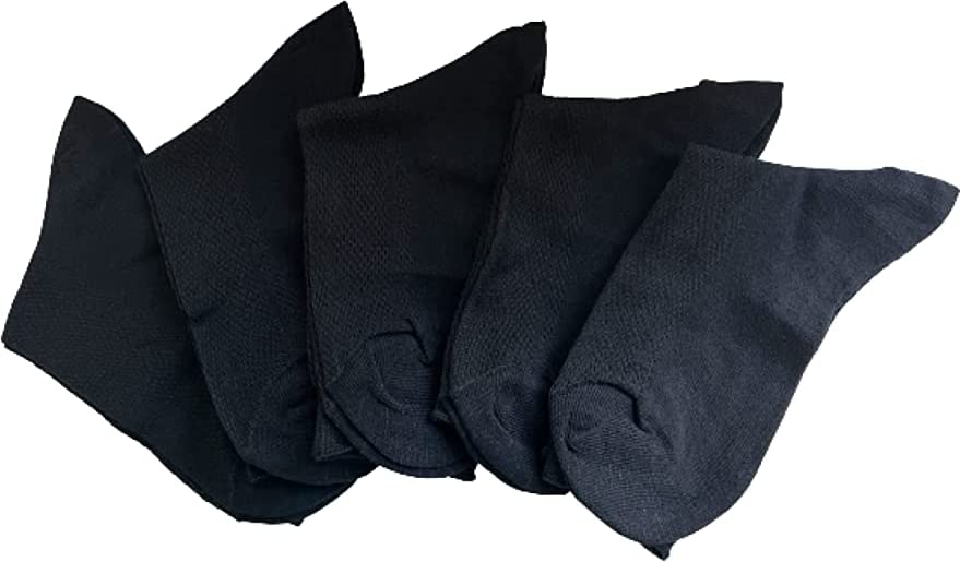 Socks for men 100% cotton, black 3-Pairs XL (11-13)