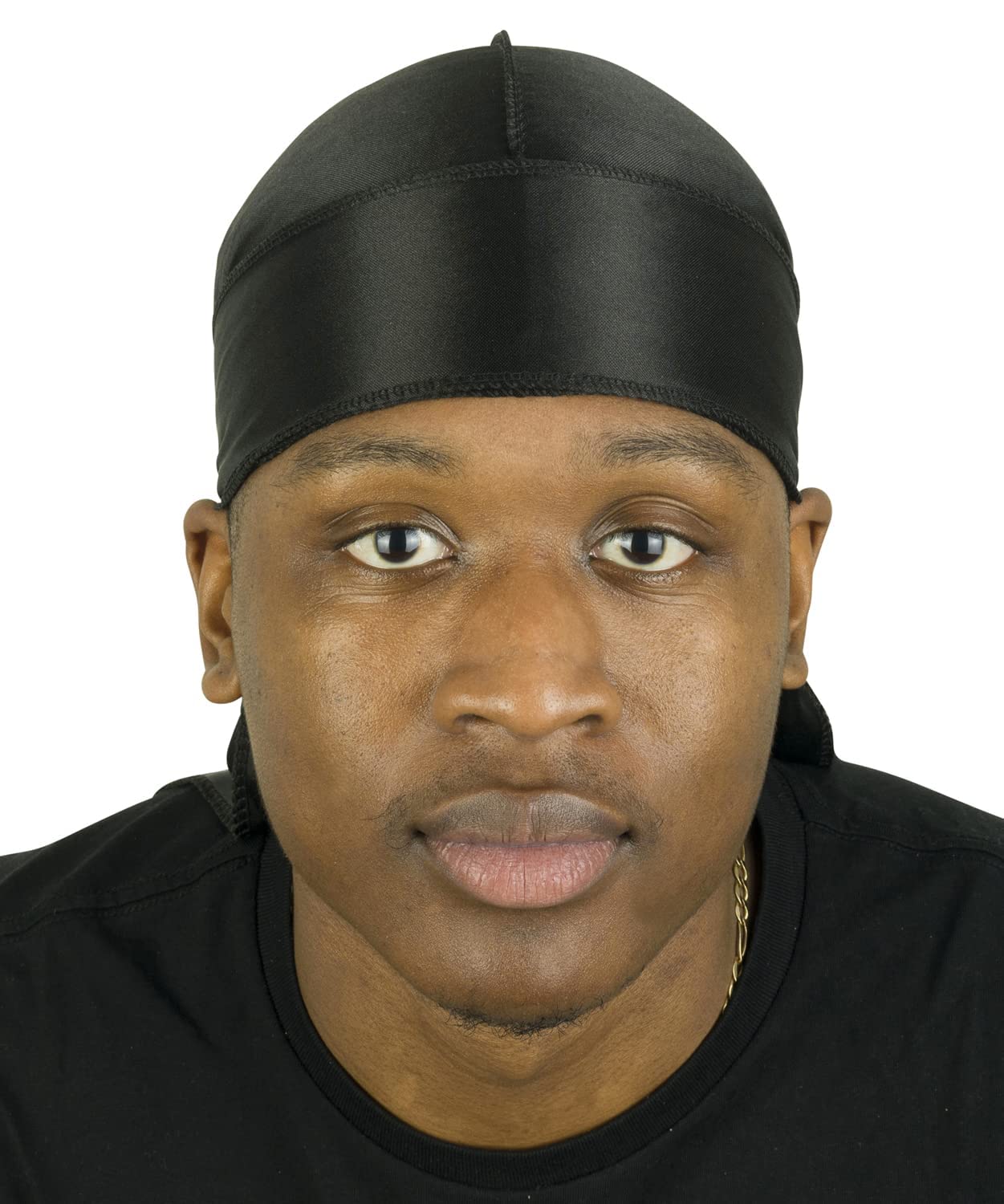 Roman-T Premium Silky Satin Durag - Designer Anime Durags for Men and Women - Long, Wide Tails (Clouds)