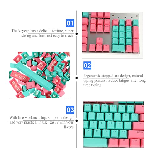 SOLUSTRE Keyboard Key Caps 2 Sets Mechanical Keycaps Replacement Key Caps Key Caps Keycap Decorative Computer