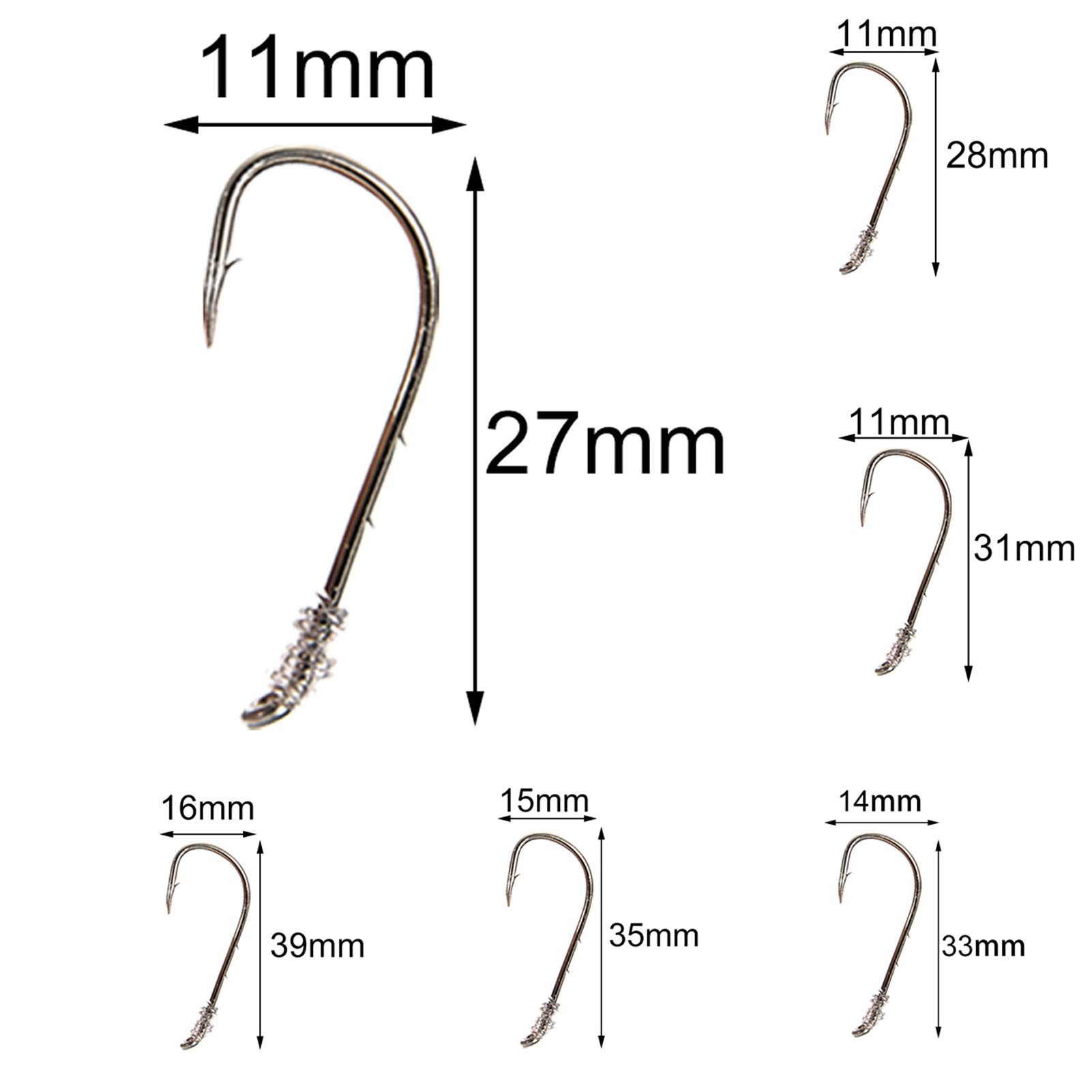 mogen886 10Pcs Fishhook Mini Anti-Corrosion Carbon Steel Fish Hooks Fishing Accessory for Fishing Outdoor 03