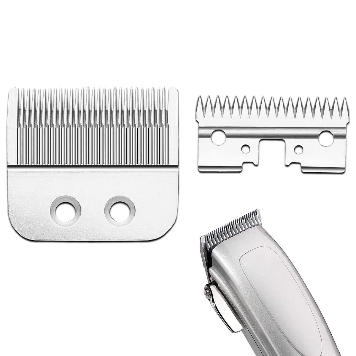 WAHFOX Hair Clippers Replacement Blade #22995 Compatible for Andis PM-1 Speedmaster Clippers Replacement Blades #22995 Gold
