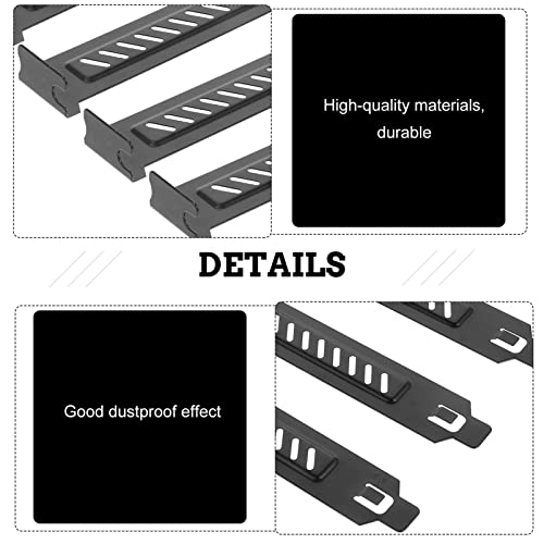 SOLUSTRE Pc Case Pc Pc Pc Stainless Steel PCI Slot Cover Hard Steel Filter Blanking Plate System Slot Blanking Panel Black RGB Computer RGB Computer Case