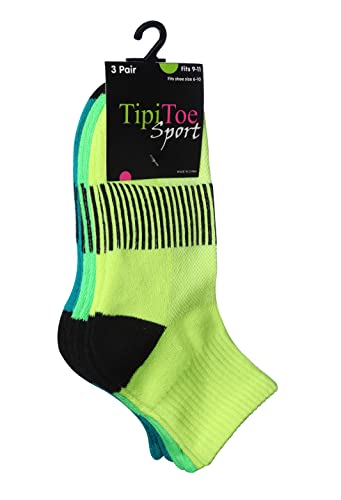 Tipi Toe Women's 12-Pairs Running & Athletic Sports Performance Ankle/Quarter Socks (WQ16-AB-N1)