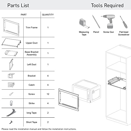Panasonic 24-inch Microwave Trim Kit, Stainless Steel, for use with 1.2 cu ft NN-CD87KS Panasonic Microwave Oven β NN-TK81KCS