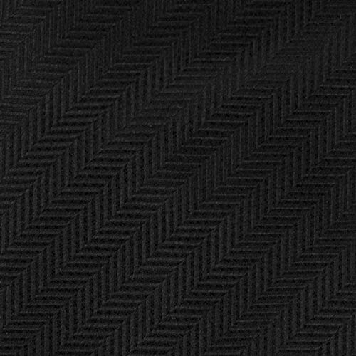 Long Tie Store Extra Long Herringbone Neck Ties for Men β 100% Silk Ties with Vivid Color | 3.75β Wide, 70 Inches XXL (Solid Black)