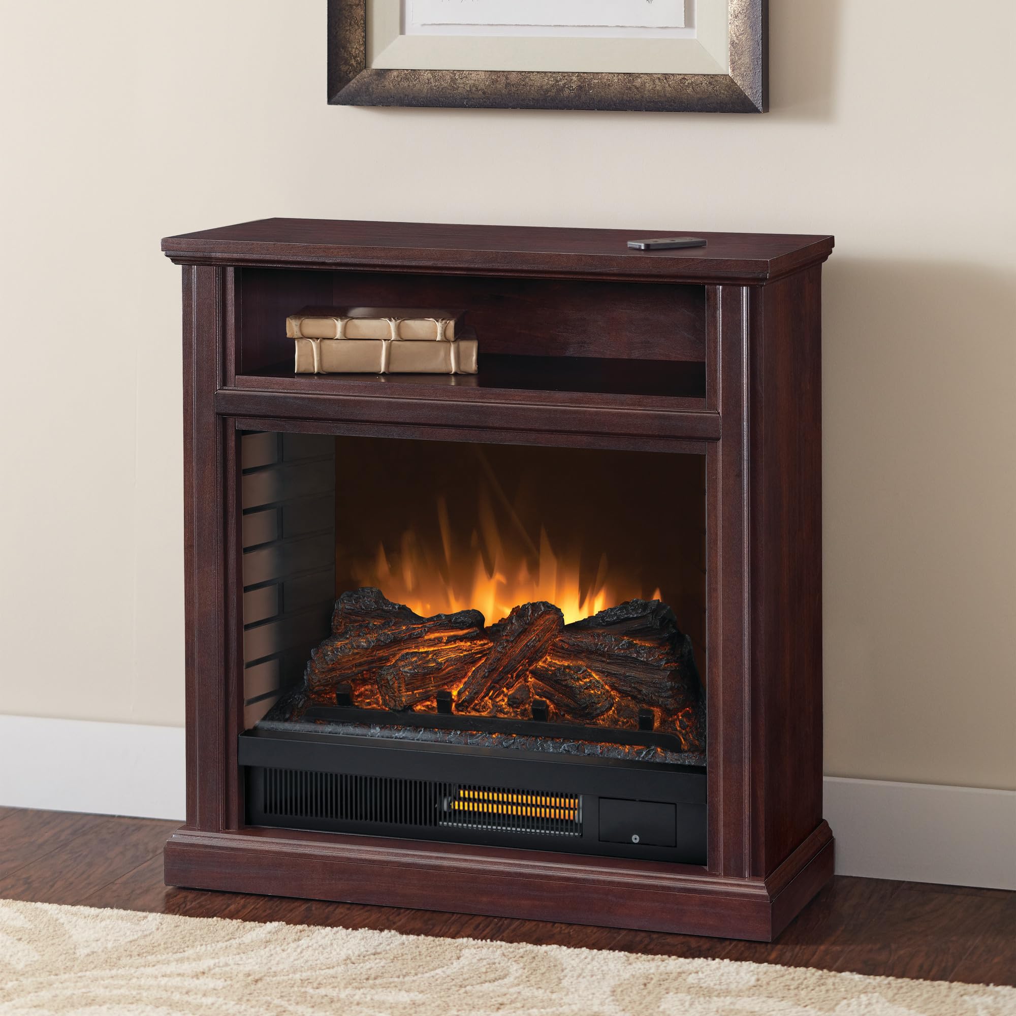 Pleasant Hearth 25-720-15 Electric Fireplace, Cherry