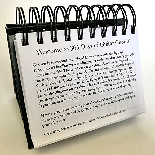 The 365 Days of Guitar Chords Calendar - Daily Guitar Chord Page-A-Day Calendar/Gift for Guitar Players