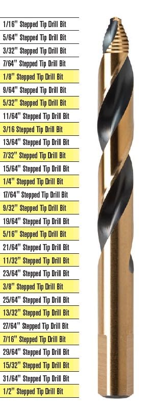 SVT 29 Piece Stepped Tip Drill Bit Set