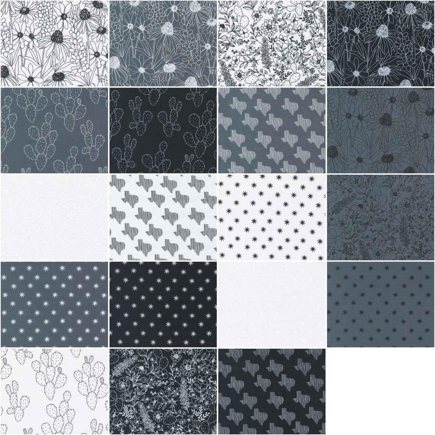 Moda Fabrics Hey Ya'll Charm Pack by Alli K Design; 42-5inch Precut Fabric Quilt Squares, 5 Inches (11510PP)