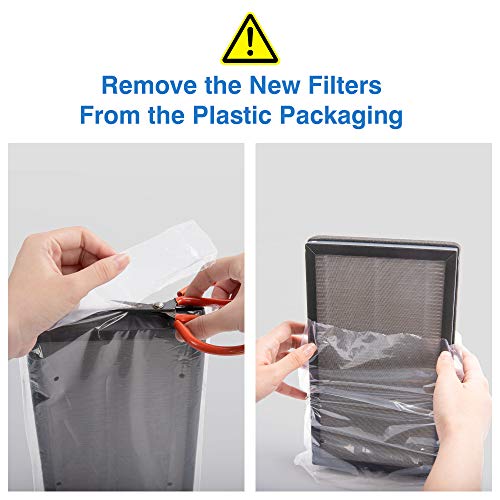 Storebary Air Purifier Replacement, C350-RF True HEPA High-Efficiency Activated Carbon Filter Fits for C350 (2 Pack)