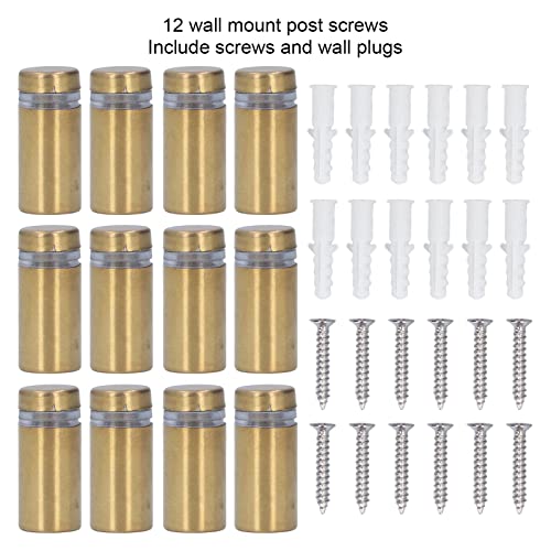 Wall Standoffs, Indoor Outdoor Standoff Screws Rust Proof with Anchor for Displaying