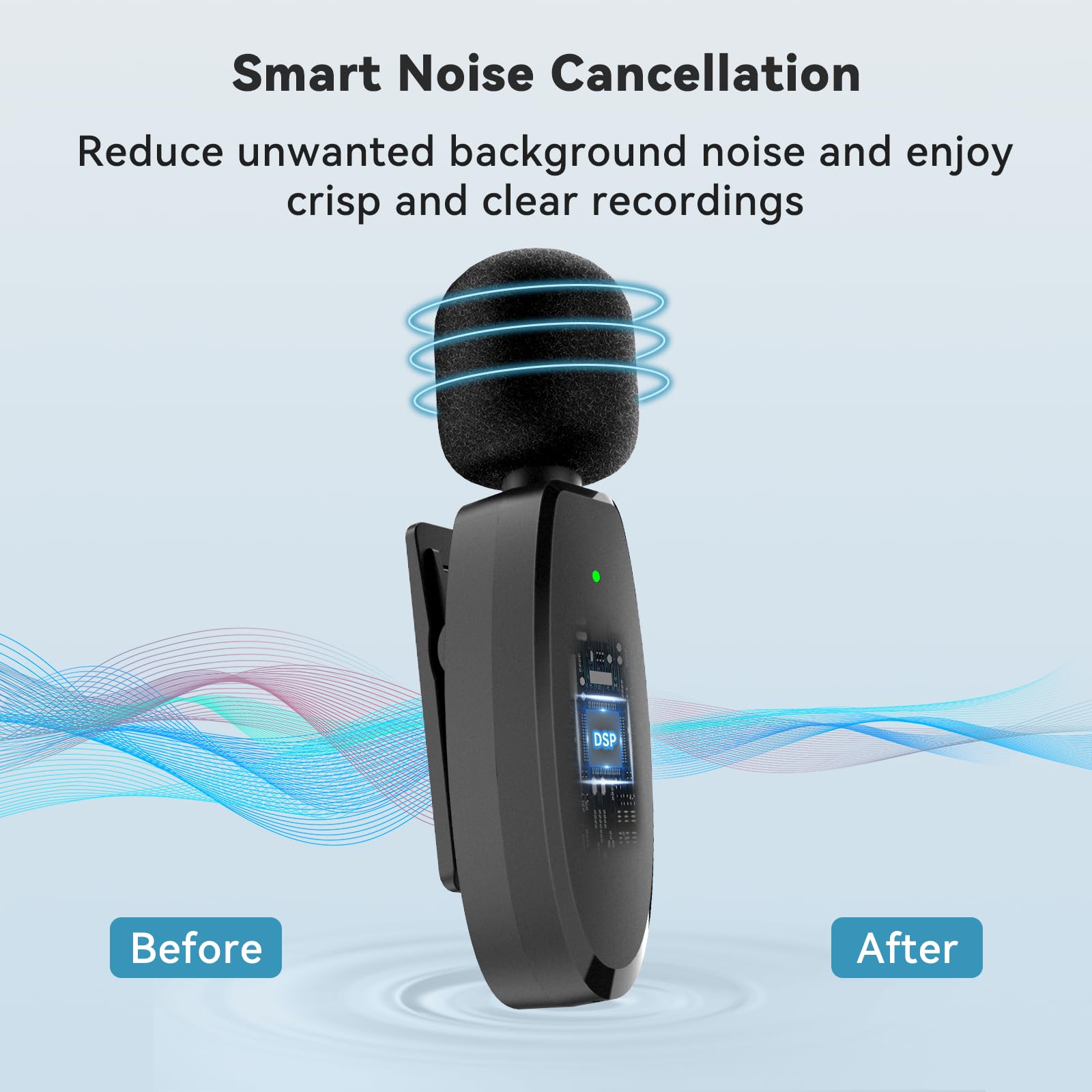 Maxtopfit 393FT Wireless Lavalier Microphone: 2.4G Noise Cancellation, Double Mics for YouTube, TikTok, Interviews, and Vlogs β Enhance Your Content Creation Effortlessly