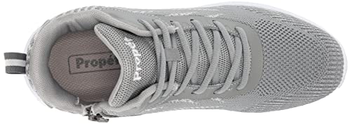 Propet Women's TravelBound Hi Sneakers, Grey, 7 XX-Wide US