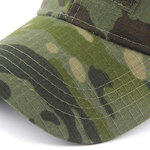 Masktide Snake Camouflage Camo Baseball Cap with American Flag USA Tactical Operator Army Military Hat for Shooting Hunting