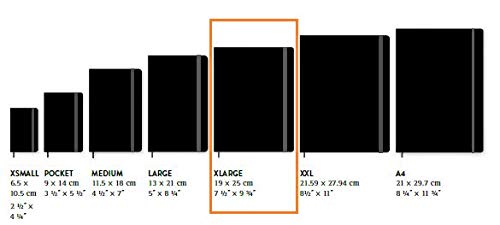 Moleskine 12 Month 2021 Monthly Planner, Hard Cover, XL (7.5" x 9.5") Black