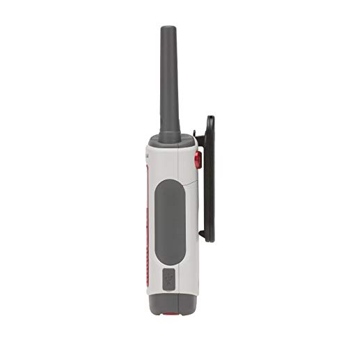 Motorola Solutions, Portable FRS, T482, Talkabout, Two-Way Radios, Red Cross, Emergency Preparedness, Rechargeable, 22 Channel, 35 Mile, White W/Red, 2 Pack