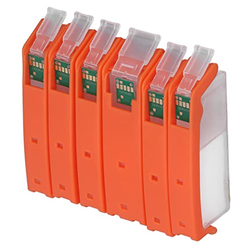 VINGVO Cartridge Combo Pack, Ink Cartridge Set Reusable 6PCS Clear Printing for Replacement (250-251)