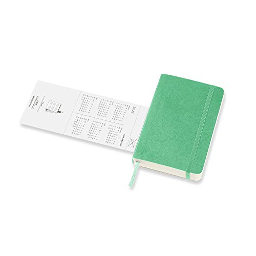 Moleskine Classic 12 Month 2022 Daily Planner, Soft Cover, Pocket (3.5" x 5.5"), Ice Green