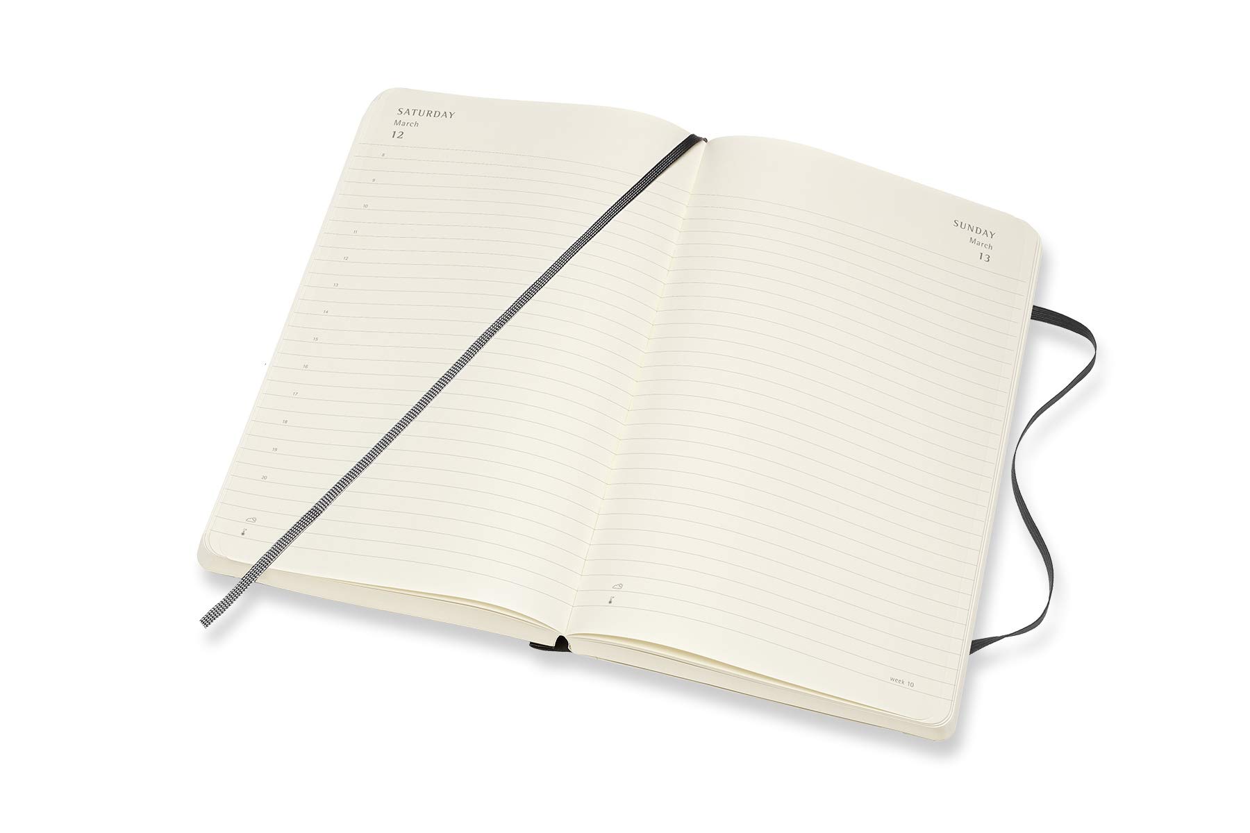 Moleskine Classic 18 Month 2021-2022 Daily Planner, Soft Cover, Large (5" x 8.25"), Black