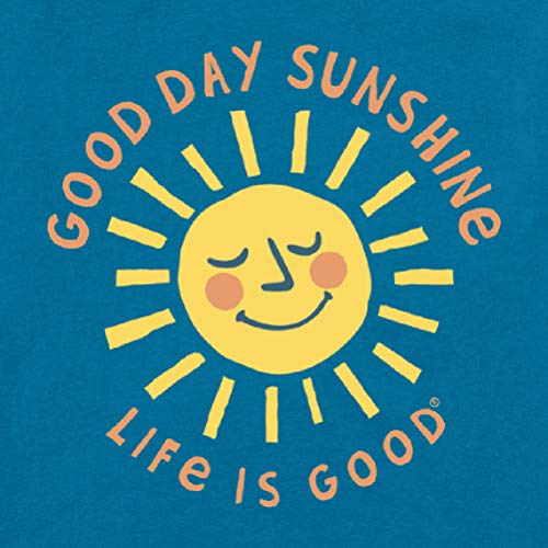 Life is good Womens Crusher, Persian Blue, Small