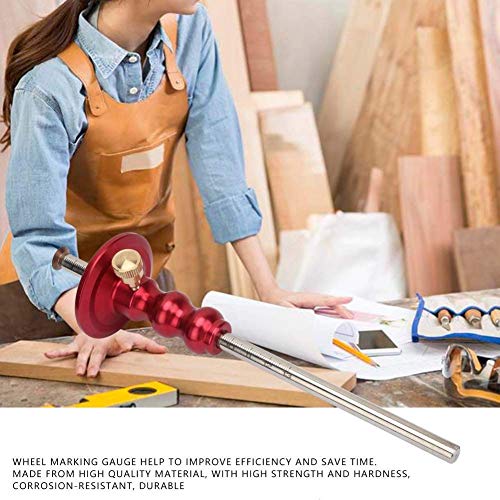 Walfront Wheel Marking Gauge Wood Marking Gauge Woodworking Set Wood Scribe Mortise Gauge
