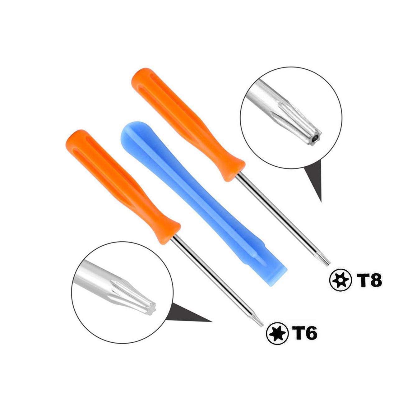 Loucsy Upgraded LB RB Bumpers Replacement Triggers Button Parts - Plating Workmanship + T6 T8 Screwdriver Repair Kit Compatible with Xbox One Elite Controller