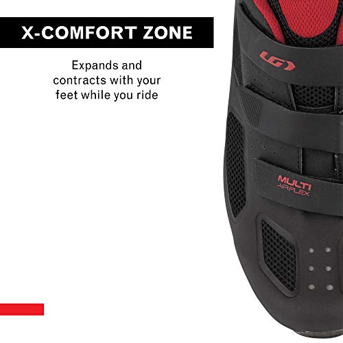 Louis Garneau, Men's Multi Air Flex II Bike Shoes for Commuting, MTB and Indoor Cycling, SPD Cleats Compatible with MTB Pedals, Black, 45
