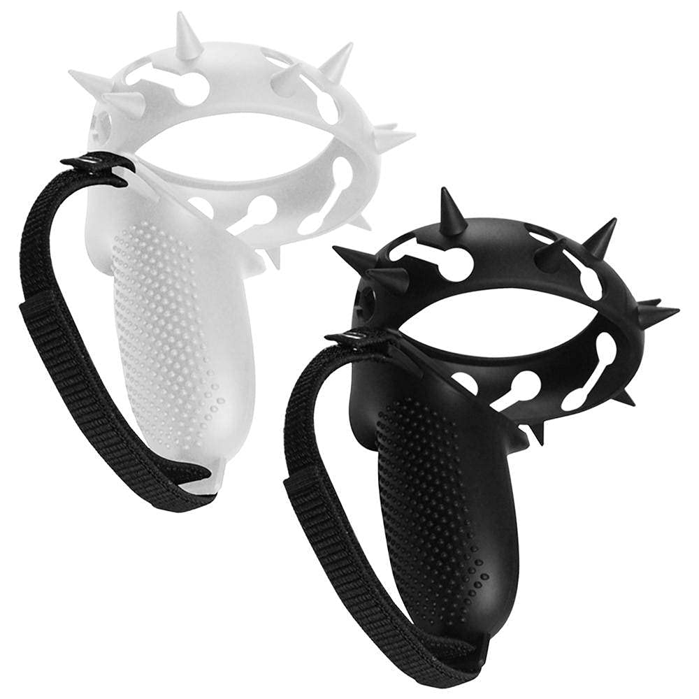 NC VR Touch Controller Housing VR Accessories Oculus Quest2 Protective Cover VR Touch Controller Housing with Knuckle Strap