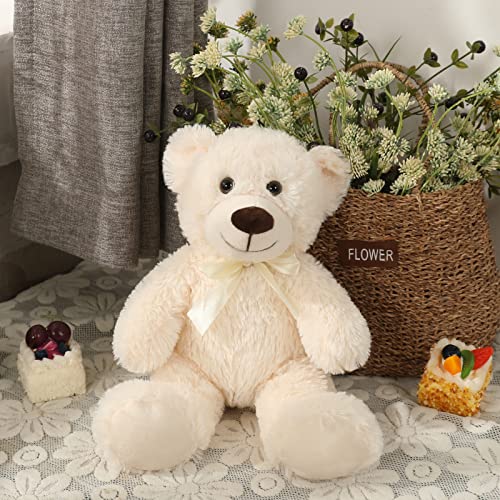 Tezituor Bulk Teddy Bears Stuffed Bear, 3 Packs Teddy Bear Stuffed Animal, Small Teddy Bears Bulk Centerpiece Baby Shower, 14''