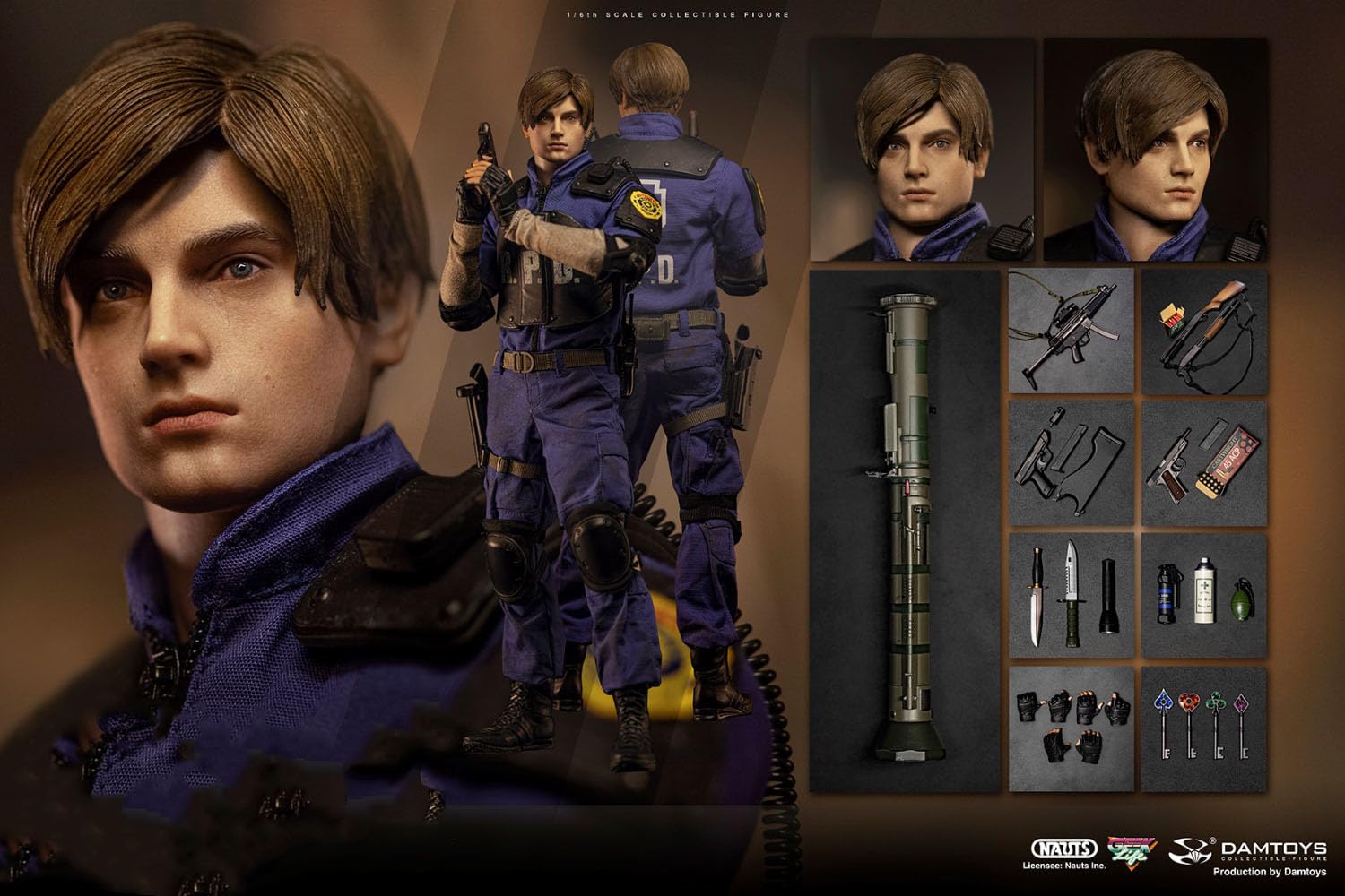 YSBRING DAMTOYS DMS037 1/6 Scale Action Figure Leon 12 Inch Collectible Doll, Classic Version