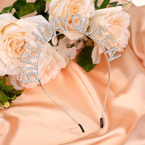 Vin Beauty Headband, Birthday Queen for Women Rhinestones, One Size Fits Most, Silver, 559295 2 WCfQUZ6TN