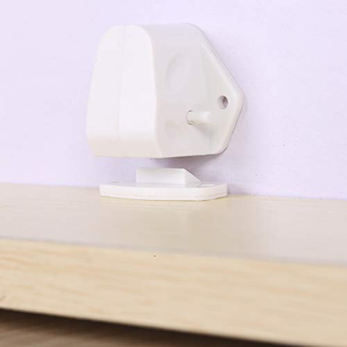 Mingchuan Child Safety Magnet Invisible Locks (4-Pack) Best Baby Proofing Lock for Kitchen Cabinet Drawer Cupboard with 3M Adhesive Cabinets Door Locking Magnetic Latches Kit
