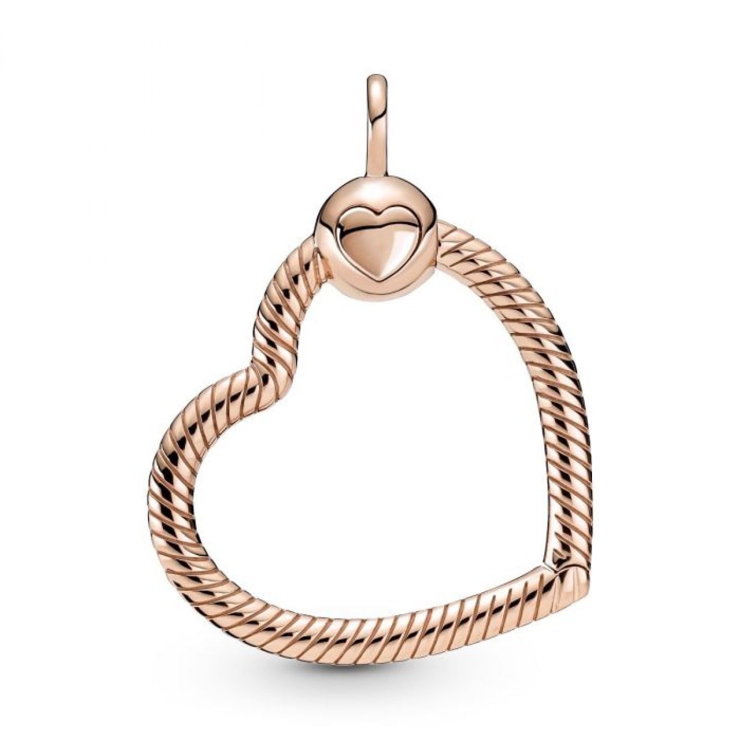 PANDORA Pandora Moments Heart Pendant, Pandora Rose - 389384C00