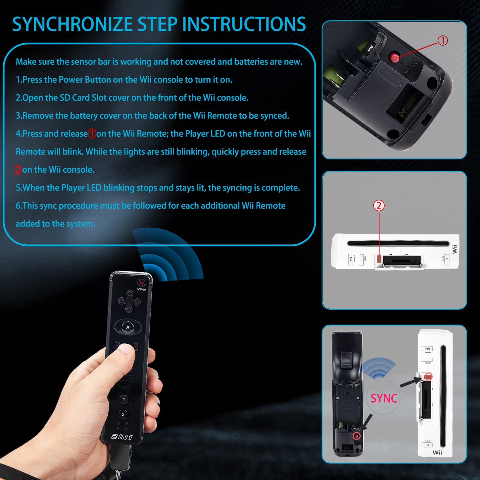 MODESLAB Classic Controller Compatible for Wii/Wii U/NES Classic Edition (NES Mini) / SNES Mini, Classic Console Game pad Joypad for Wii Wii U (Black)