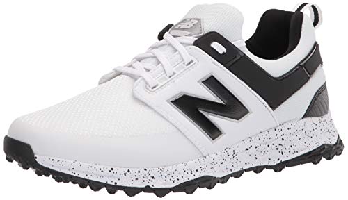 New Balance Men's Fresh Foam LinksSL Golf Shoe, White/Black, 11.5 Wide
