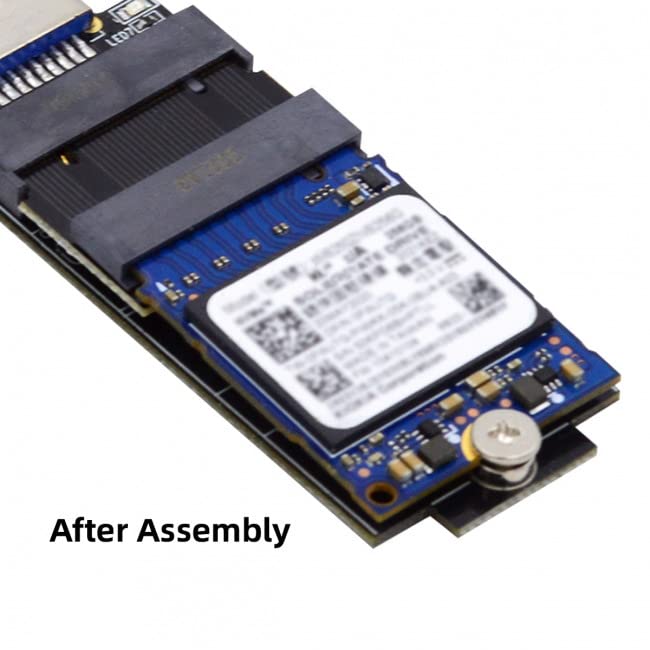 xiwai NVME M-Key NGFF B+M 22x30mm to 22x42mm Male to Female Extension Adapter Compatible with Legion Go ThinkPad 2230 2242 SSD