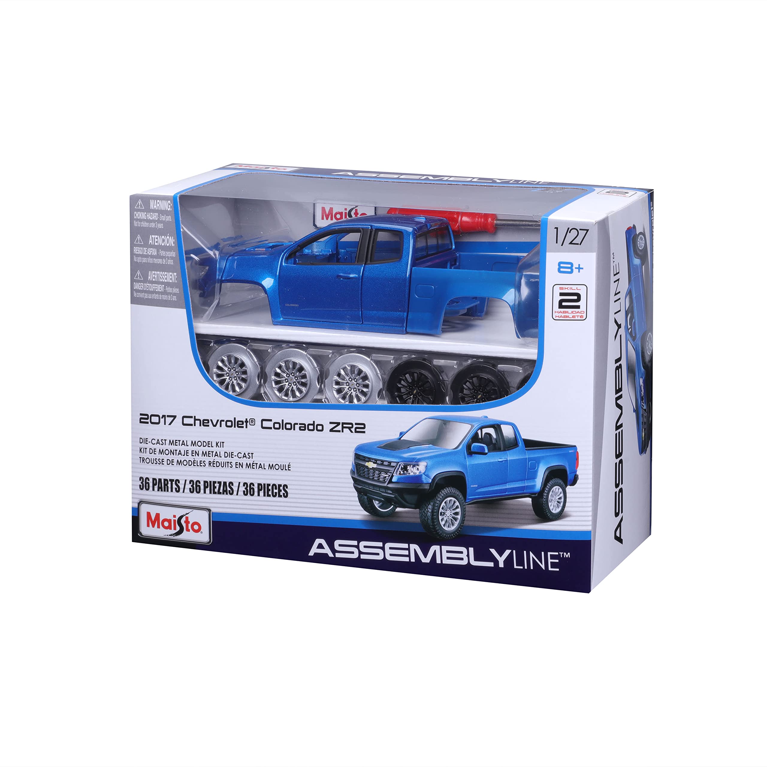Maisto 1:24 Assembly Line Chevrolet Colorado ZR 2 - Blue