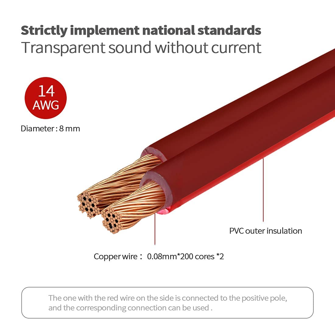 Speakon to 1/4" TS Male Speaker Cables 25FT 2PCS Professional 14 Gauge AWG Wire Audio Amplifier Connection Cord DJ/PA Speaker Cable Wire