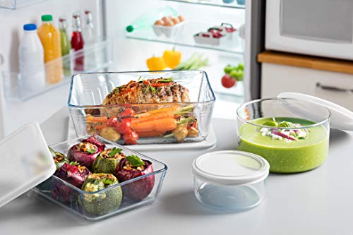 Pyrex Rectangular Dish with Plastic Lid, 2.6L