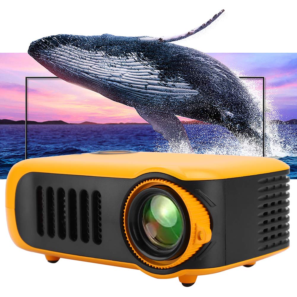 Mini Handheld Projector,Mini Portable Projector Household Projector (Orange Black)