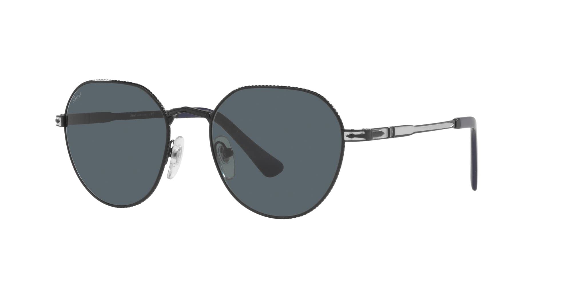 Persol PO2486S Hexagonal Sunglasses, Gold/Red Havana/Brown, 51 mm
