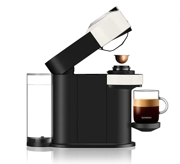 Nespresso De'Longhi Vertuo Next Deluxe by De'Longhi with Aeroccino - Chrome