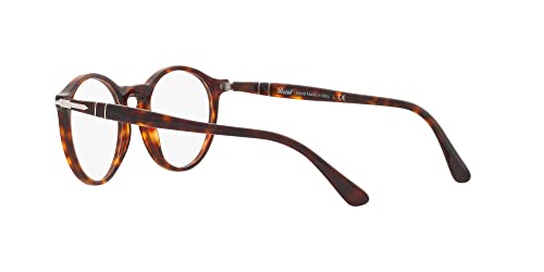 Persol PO3285V Round Prescription Eyewear Frames, Havana/Demo Lens, 48 mm