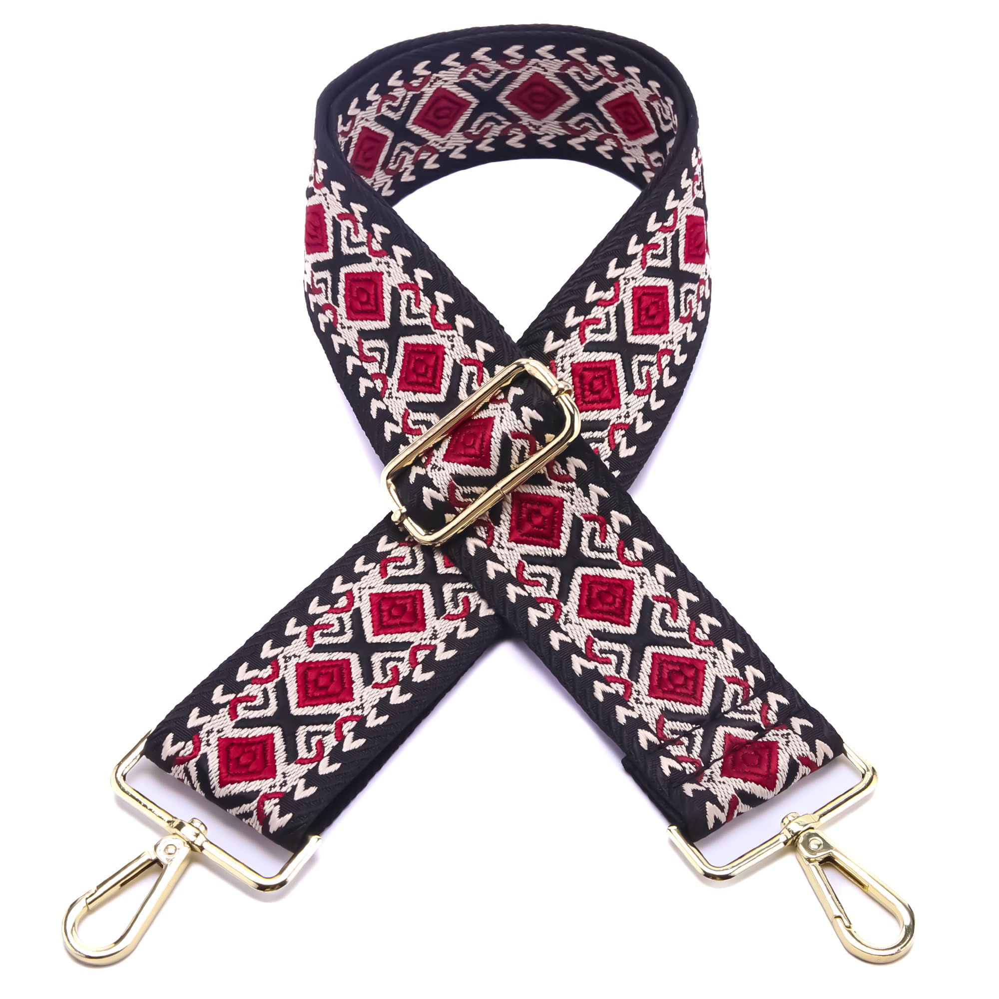 Thick Purse Straps Replacement Crossbody: Adjustable Purse Strap Crossbody 2" Wide Shoulder Strap for Bag