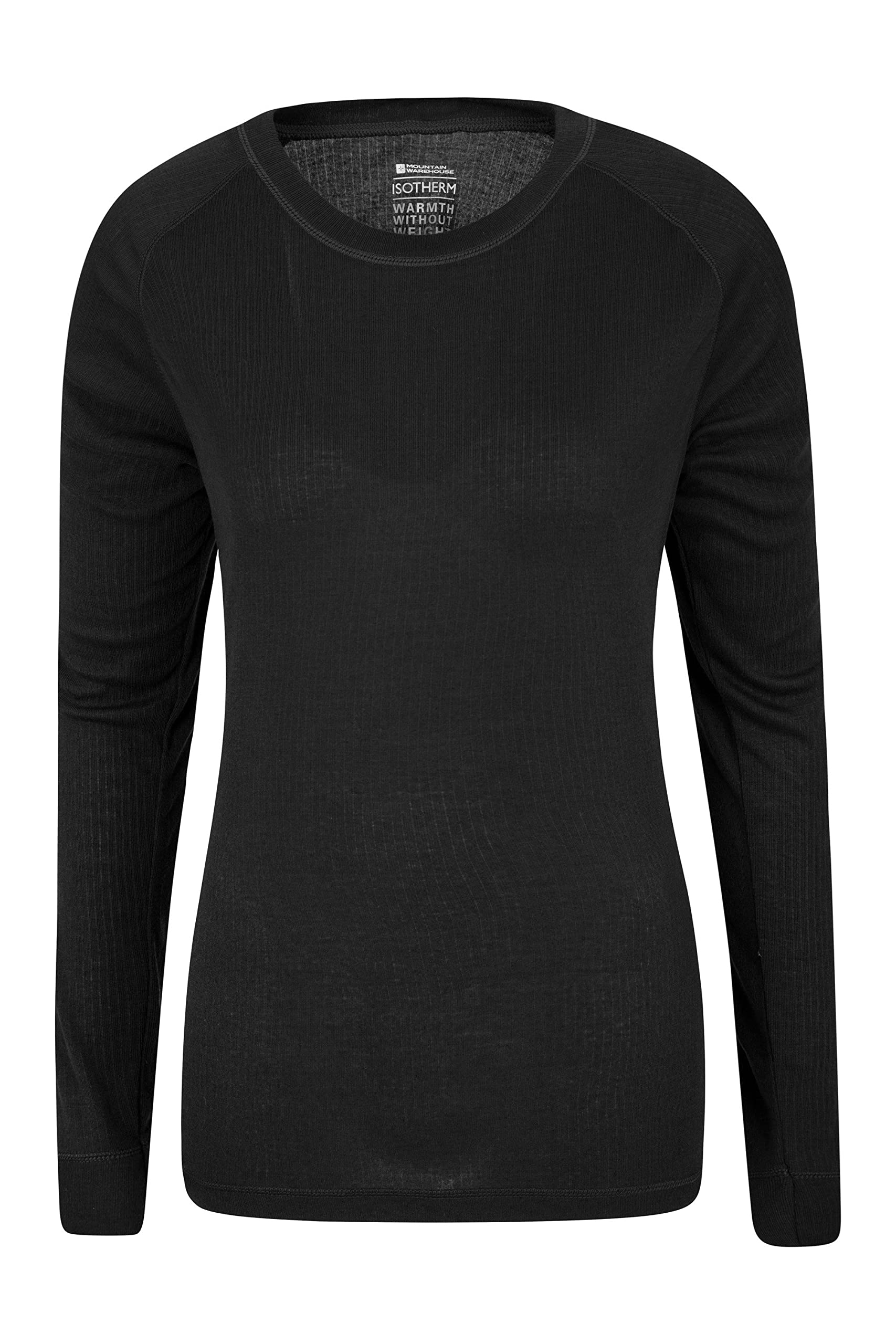 Mountain Warehouse Merino Womens Top - Ladies Thermal Baselayer Black 8