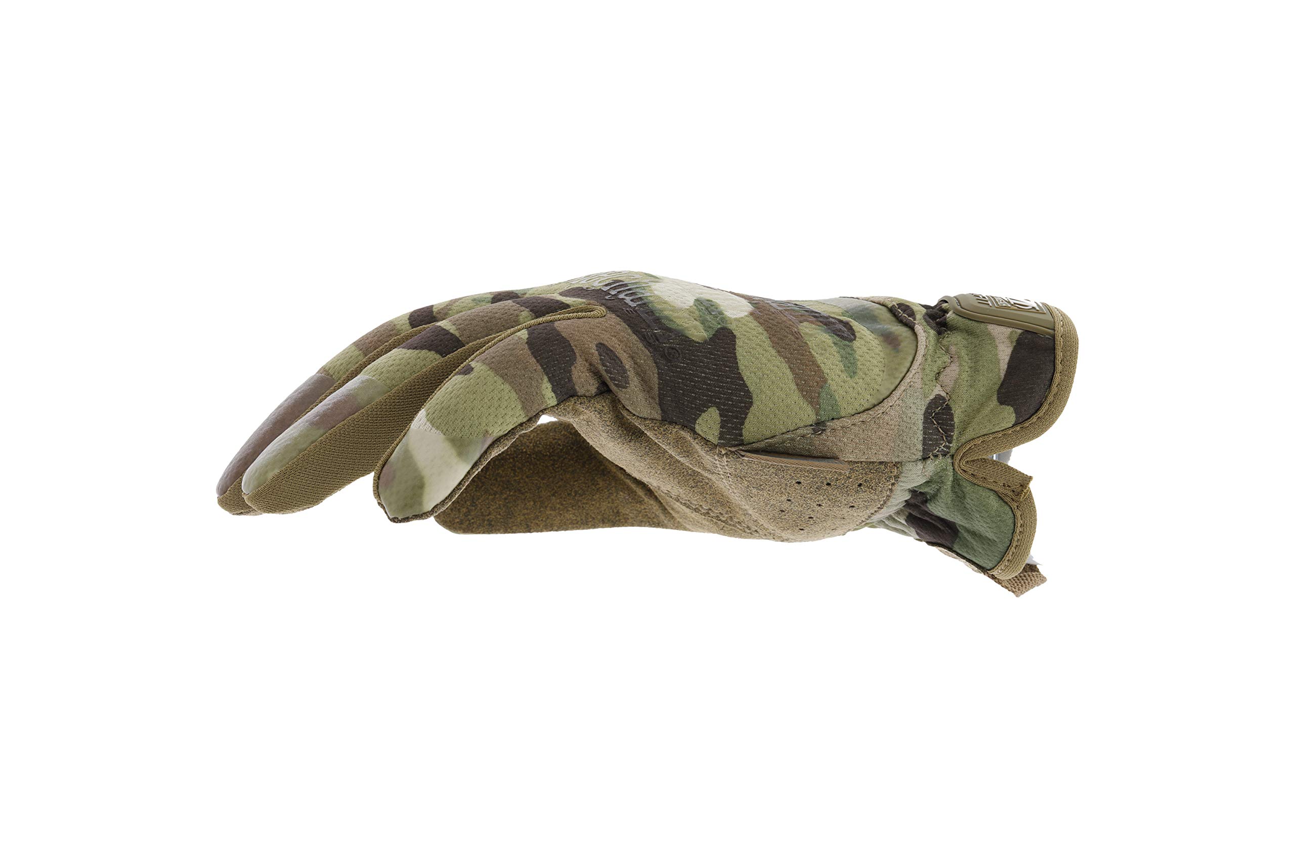 Mechanix Wear: FastFit Tactical Gloves with Elastic Cuff for Secure Fit, Work Gloves with Flexible Grip for Multi-Purpose Use, Durable Touchscreen Capable Safety Gloves for Men (MultiCam, Small)