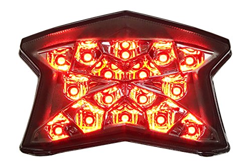 Motodynamic Integrated Sequential LED Tail Lights Smoked Lens for 2020-2022 Kawasaki Ninja 650 Z650 (DOES NOT WORK ON 23+ MODELS)