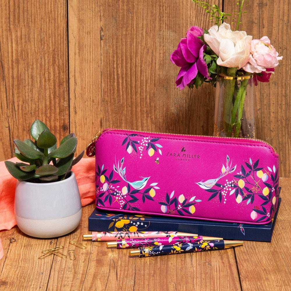 Portico Designs Ltd Sara Miller London - Ballpoint Pen Set Orchard Collection, 3-Piece, Multicolor